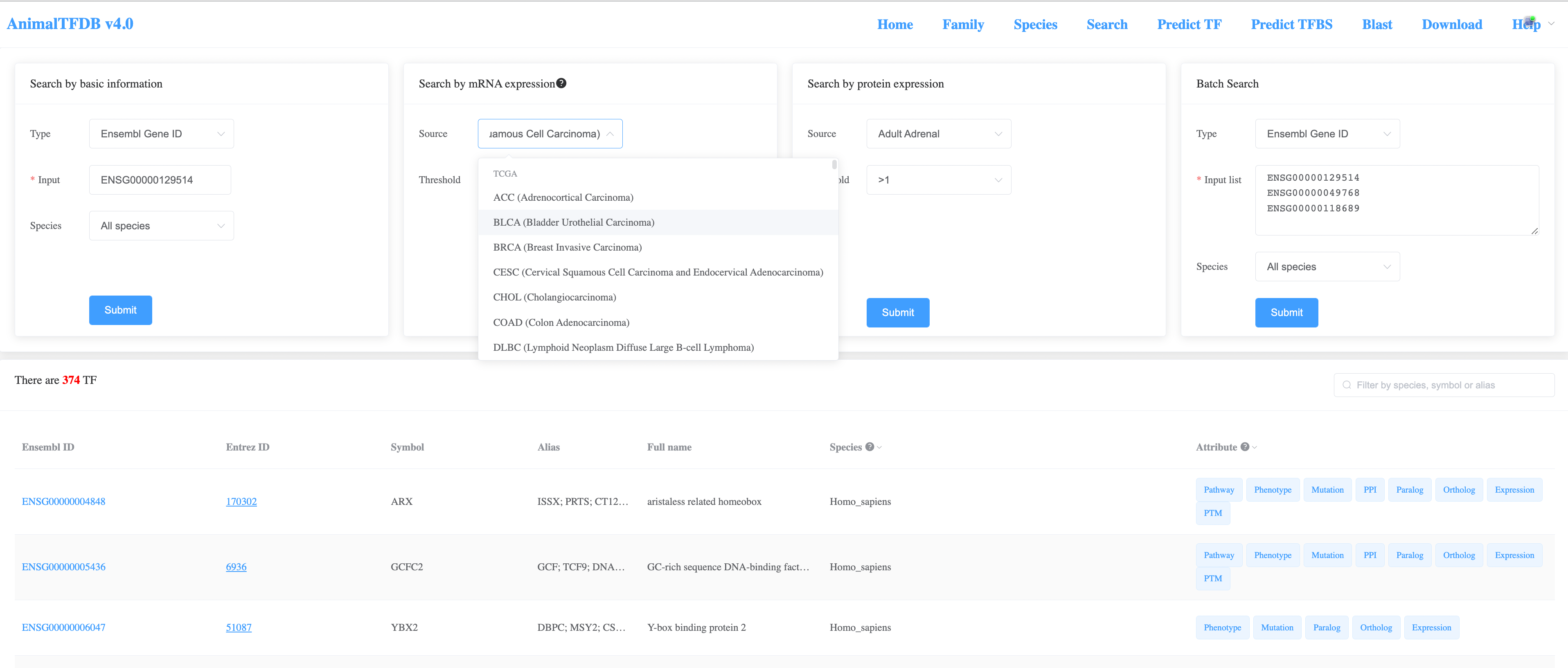 AnimalTFDB v4.0 | OMG！我最爱的转录因子数据库更新啦！~（附使用指南）（二）_tfdb数据库-CSDN博客